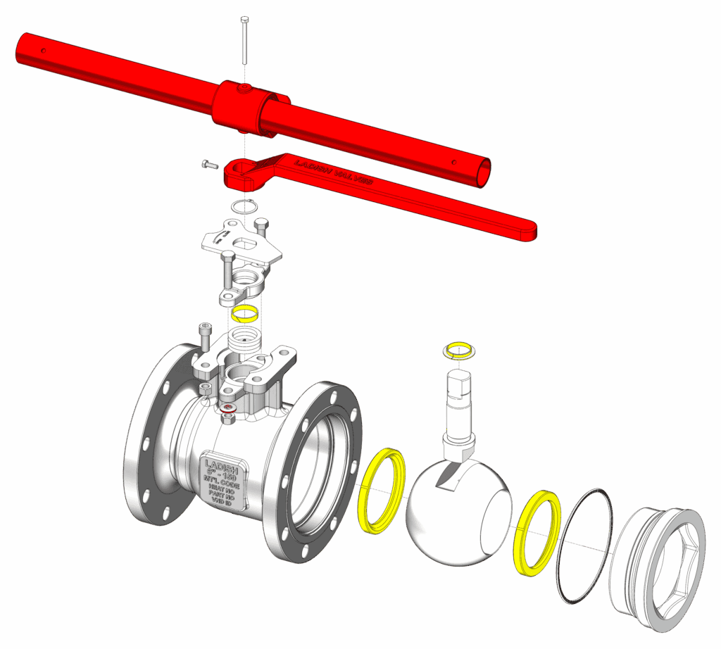 Ladish Chlorine Service Ball Valves | API 608, Chlorine Institute Compliant